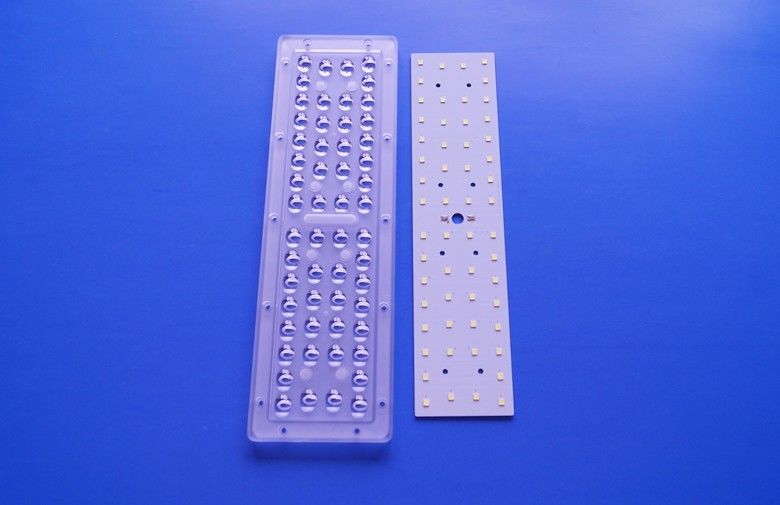 SMD 3030 Led Lens Module , 56 in 1 Led Street Light Lens Optical grade PC