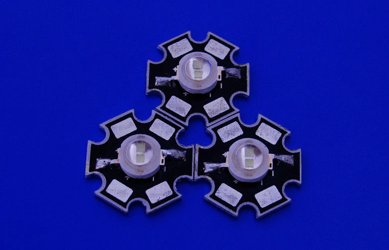 Single 1 watt / 1w High Power Led Light Emitting Diode 520nm With Star PCB