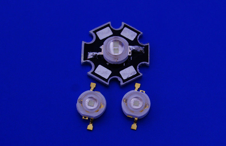 Single 1 watt / 1w High Power Led Light Emitting Diode 520nm With Star PCB