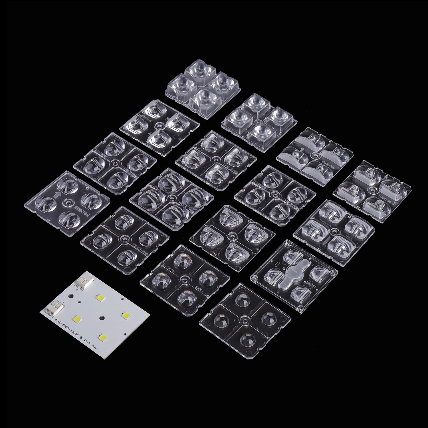 Led Street Light Module , Optical PC Led Light Lens For IESNA Type II ...