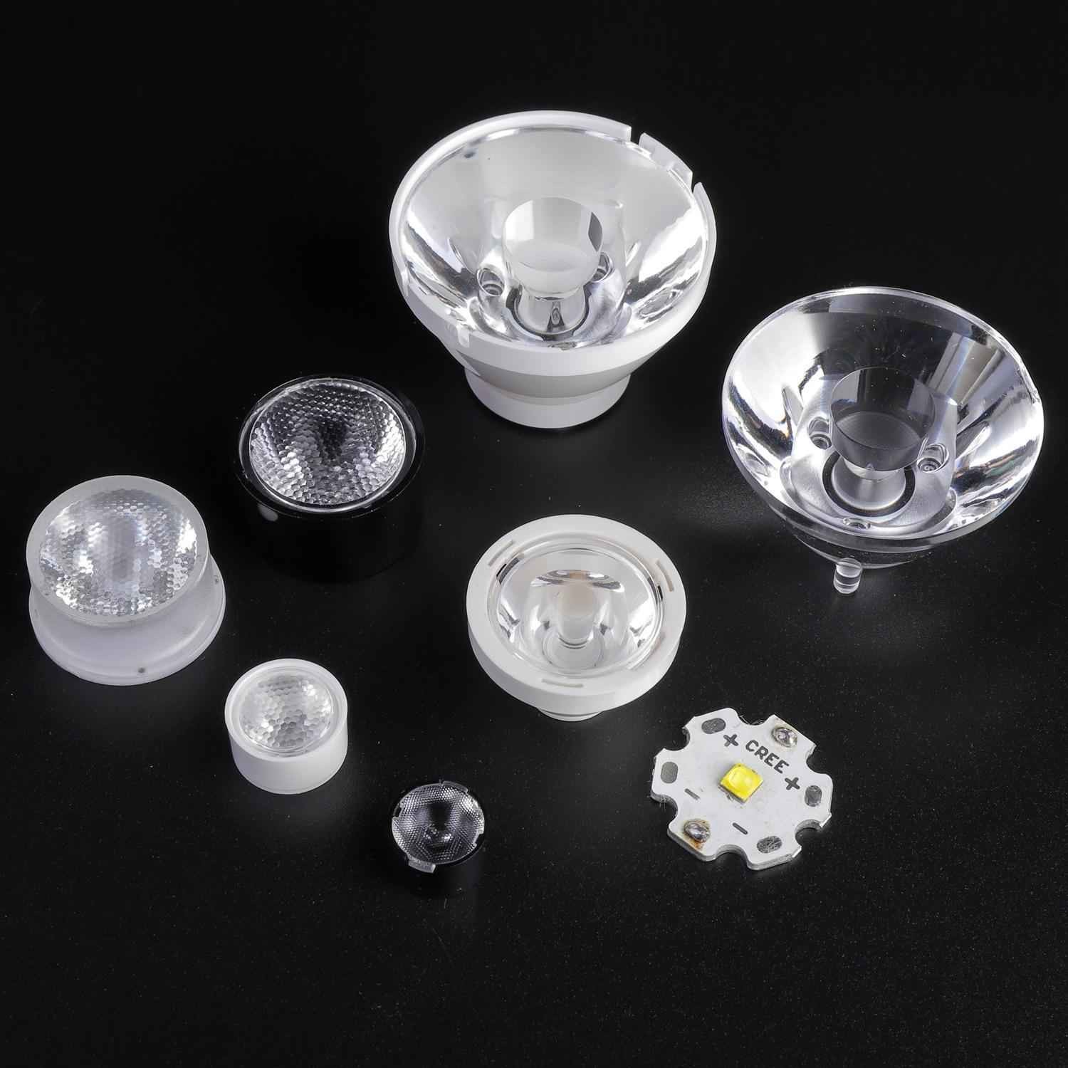 30x60degree 15mm Collimatorl Power LED Lens With Black Holder For Led ...