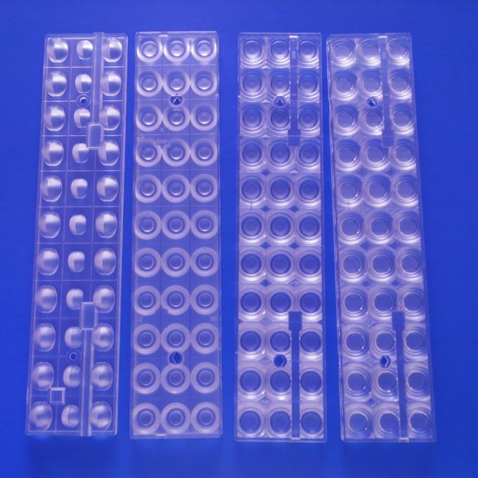Waterproof PMMA Led Street Light Lens , Micro Led Array 60 Degree Beam ...