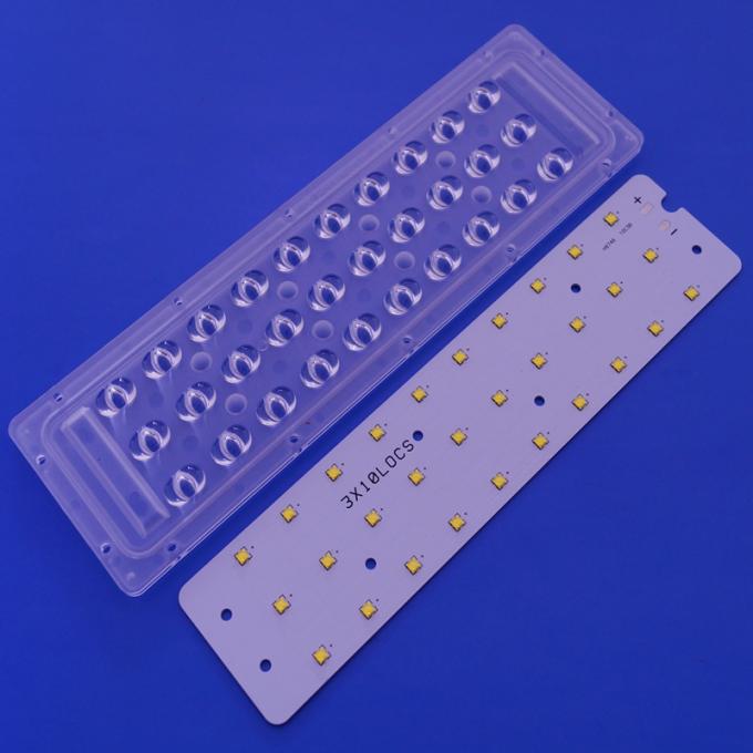 3535 PCB Plate Mounting LEDs And Optic Lens For Gas Station Lamp