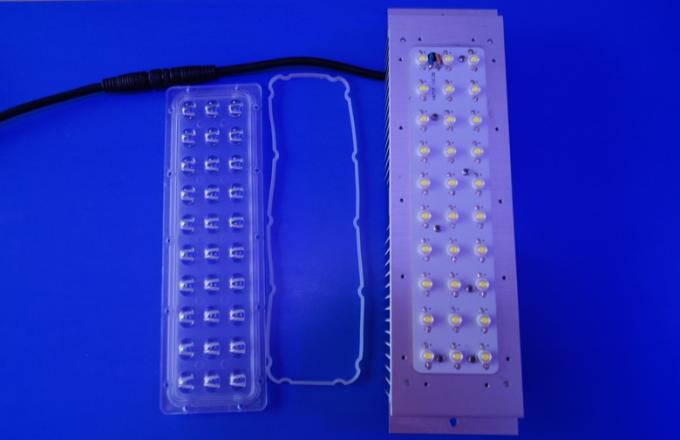 Asymmetrical LED Street Light Components Lens 30 Watt MCPCB Module