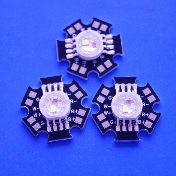 4X3W Epistar LED Chip High Power RGBW Led Diode With Black Star PCB