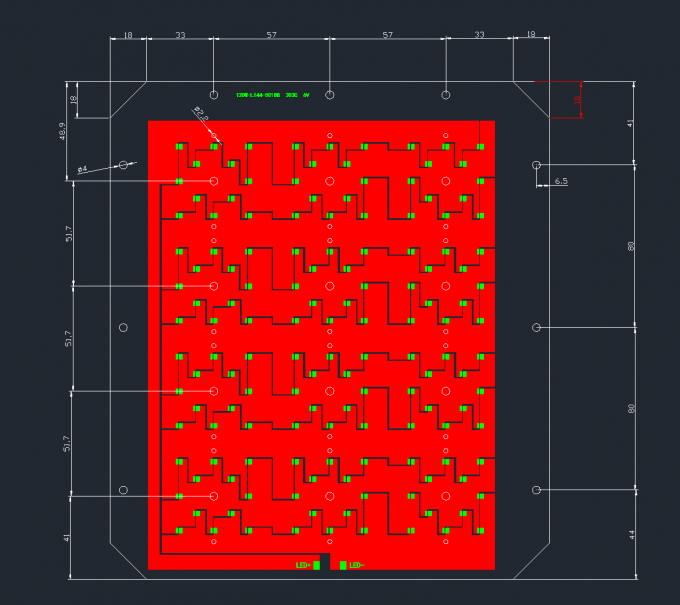 144 LED Aluminum PCB Board Optical Grade PC Material For High Bay Ligh