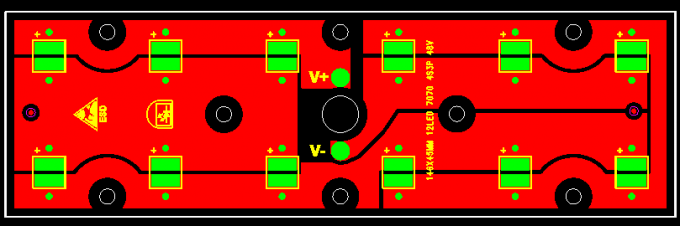 SMD7070 60W LED Street Light Module Retrofit Kits 158x103 Degree